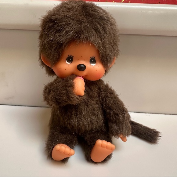Monchhichi | Toys | Vintage Sekiguchi Monchhichi Brown Thumbsucking ...